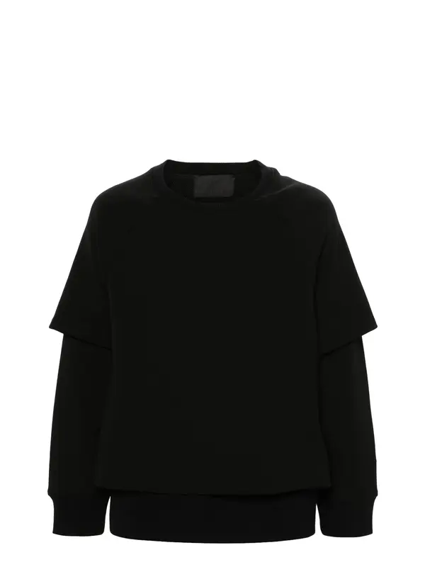Neil Barrett Layered Jersey Sweatshirt - Black