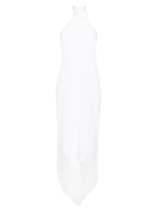 TALLER MARMO Halterneck Maxi Dress - White