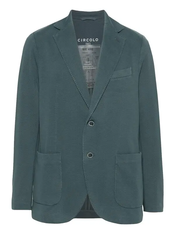 CIRCOLO 1901 Oxford Weave Blazer - Blue
