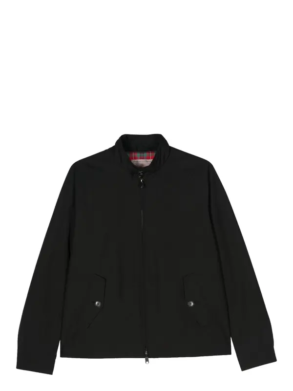 BARACUTA Zip-up Jacket - Black