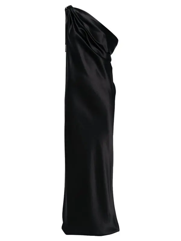 Max Mara Opera One-shoulder Gown - Black