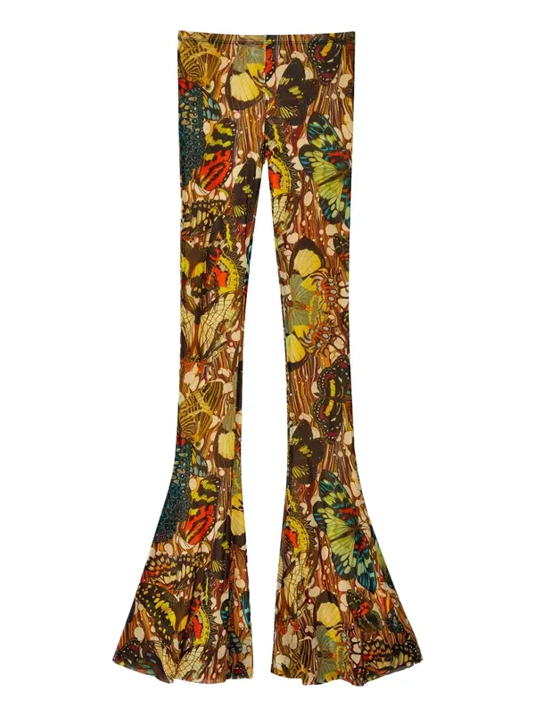 Jean Paul Gaultier Papillon Flared Leggings - Yellow