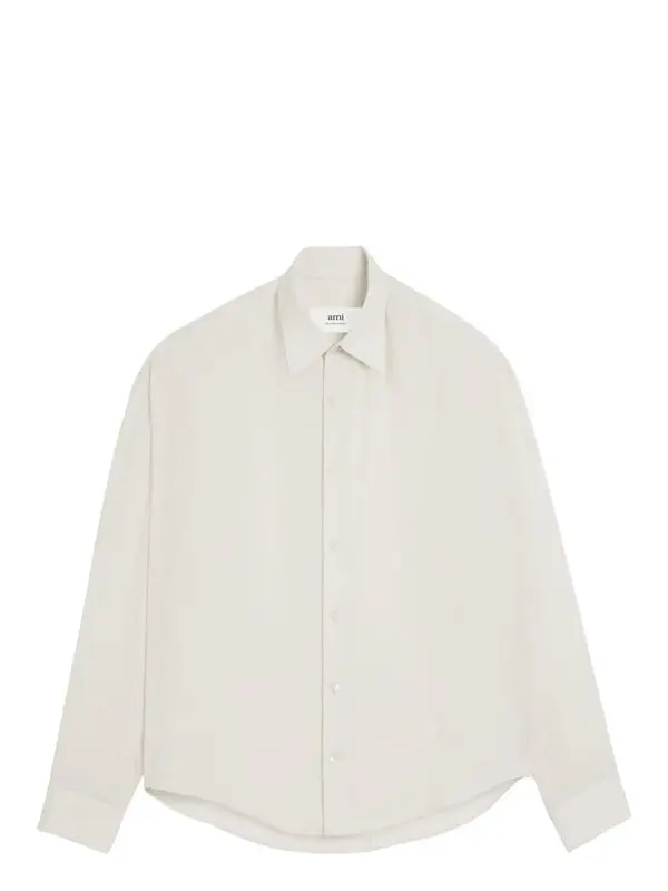 Ami De Coeur-embroidered Shirt - White