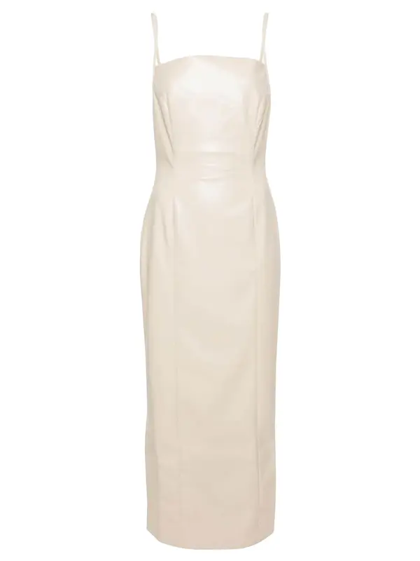 Nanushka Ilara Slip Midi Dress - Neutrals