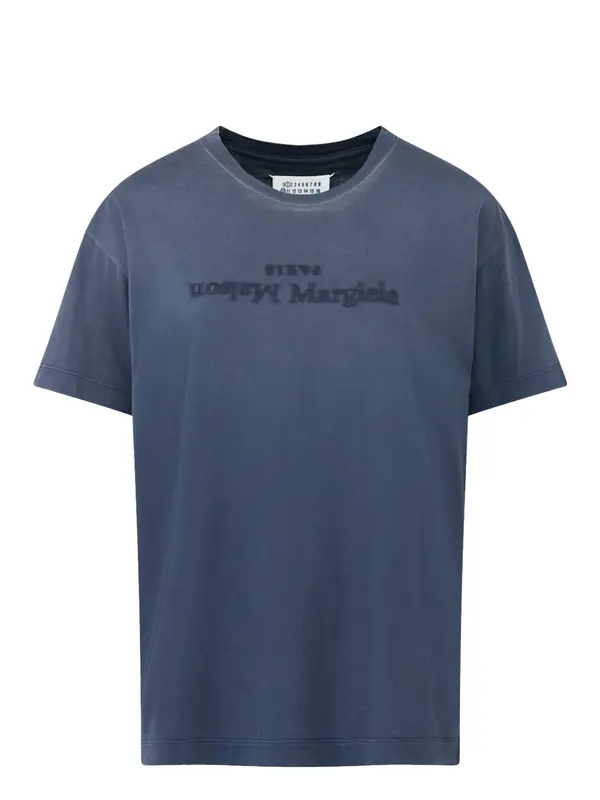 MAISON MARGIELA Reverse Logo T-shirt - Blue
