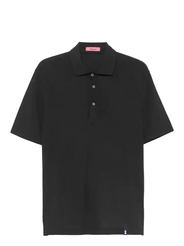 DRUMOHR Cotton Polo Shirt - Black