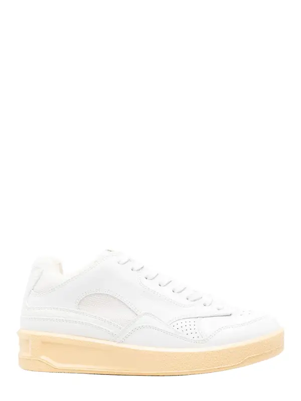 JIL SANDER Panelled Logo Sneakers - White