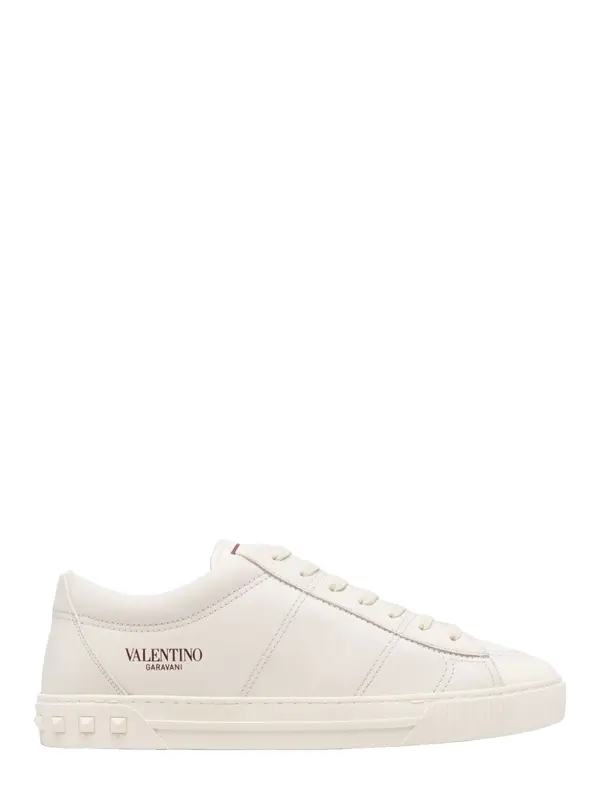 Valentino Garavani Cityplanet Leather Sneakers - White