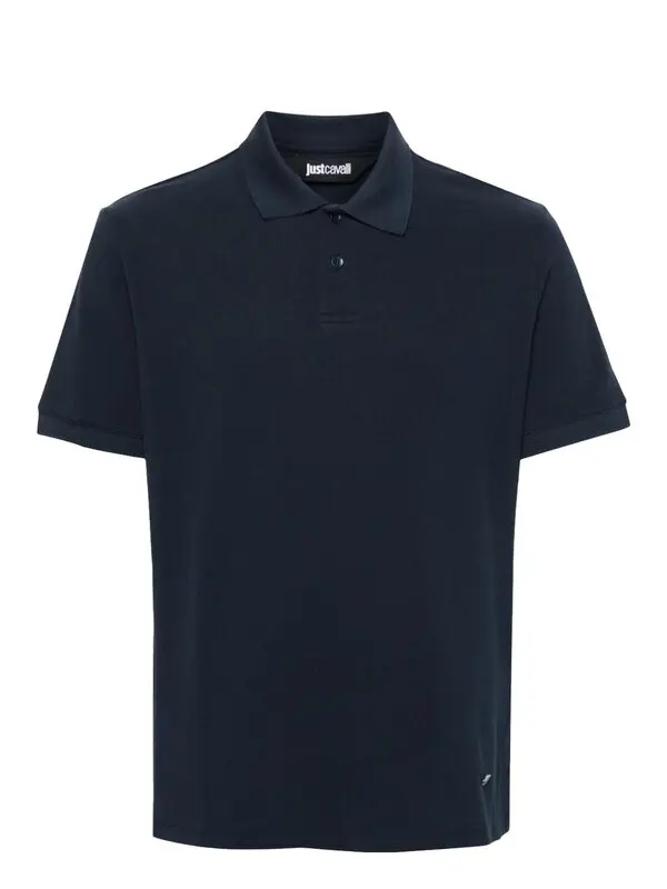 Just Cavalli Piqué-weave Polo Shirt - Blue