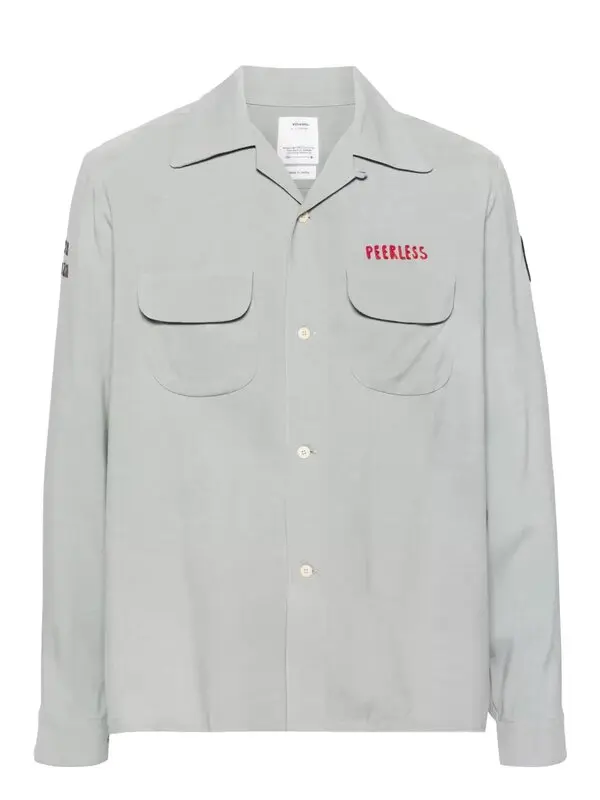 Visvim Keesey Logo-embroidered Shirt - Grey