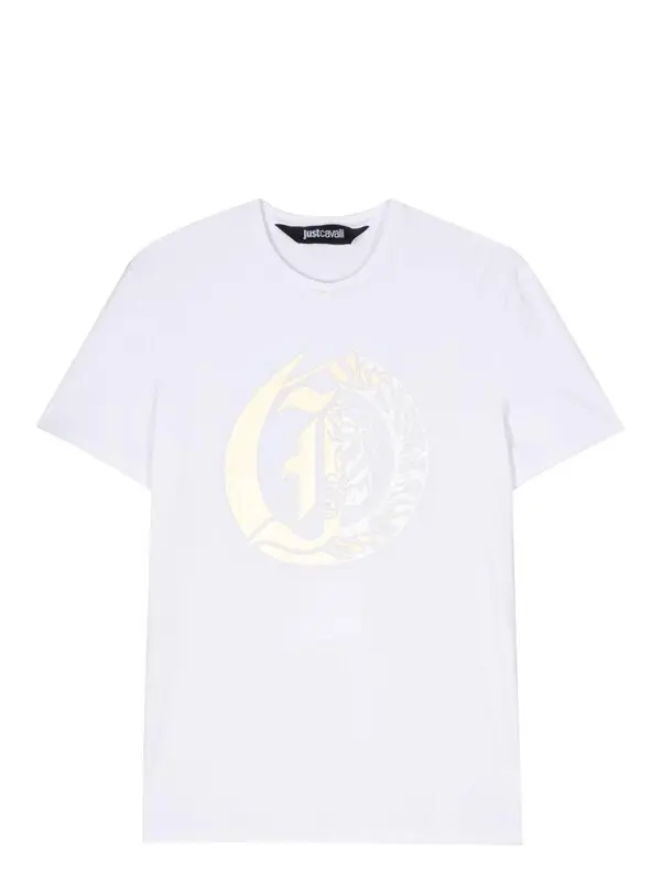 Just Cavalli Logo-print Cotton T-shirt - White