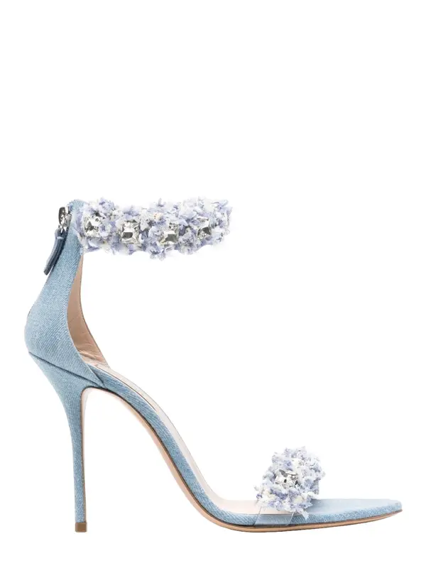 Casadei Elsa 100mm Sandals - Blue
