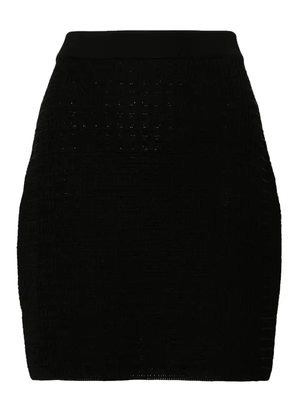 Givenchy 4g Jacquard Mini Skirt - Black