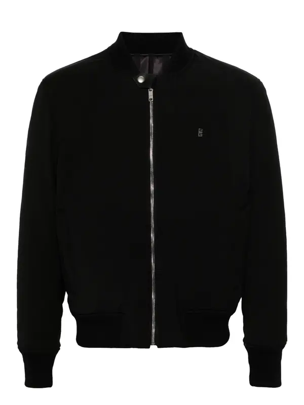 Givenchy 4g-motif Wool Bomber Jacket - Black