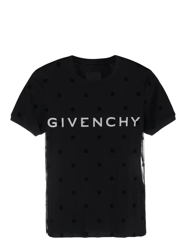 Givenchy Logo-print Layered-effect T-shirt - Black
