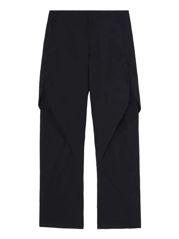 POST ARCHIVE FACTION Layered Mid-rise Trousers - Black