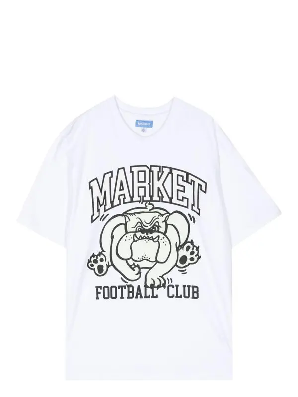 MARKET Offensive Line Uv Cotton T-shirt - White