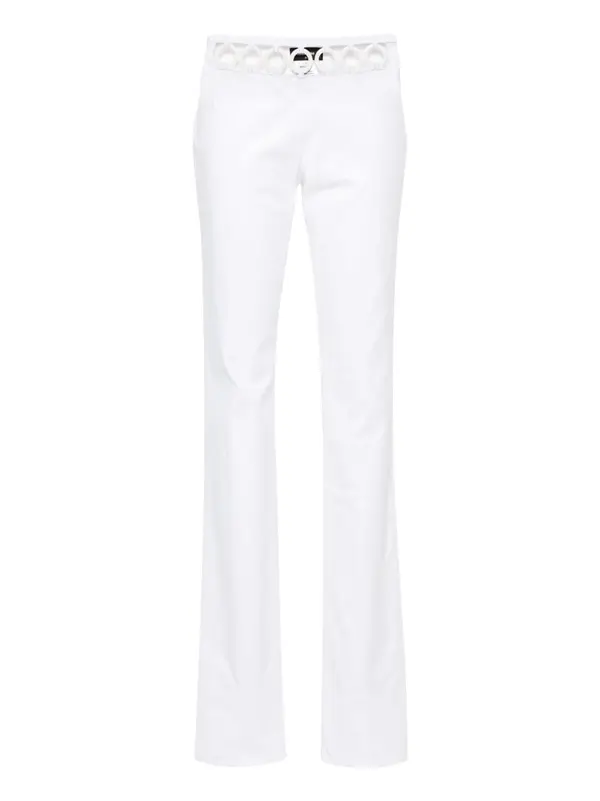 Dsquared2 Sharpei Ring-embellished Trousers - White