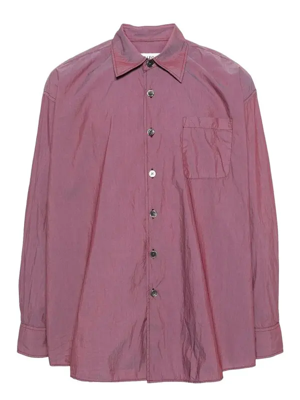 Our Legacy Borrowed Cotton-blend Shirt - Purple