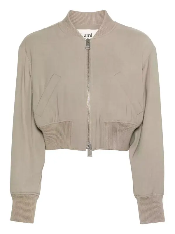 Ami Padded Bomber Jacket - Neutrals