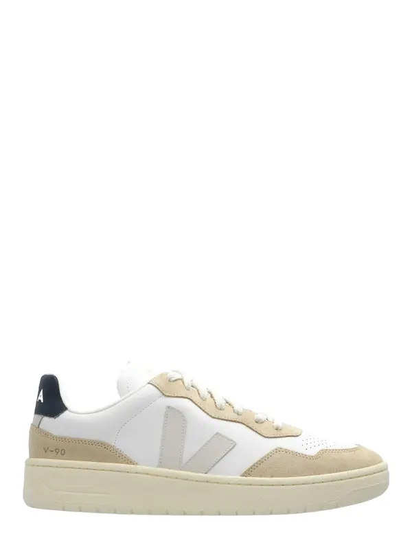 VEJA V-90 Leather Sneakers - White