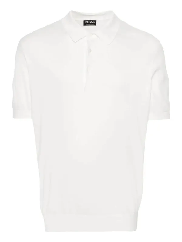 Zegna Cotton Polo Shirt - White