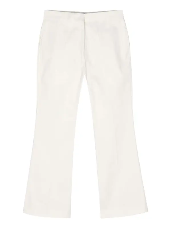 JIL SANDER Mid-rise Flared Trousers - White
