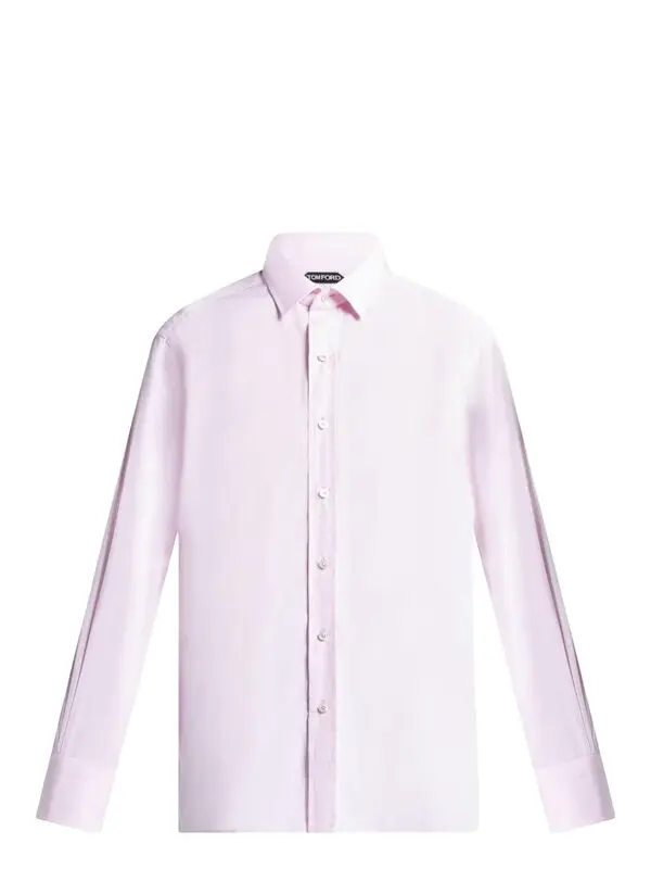 TOM FORD Cotton Poplin Shirt - Pink