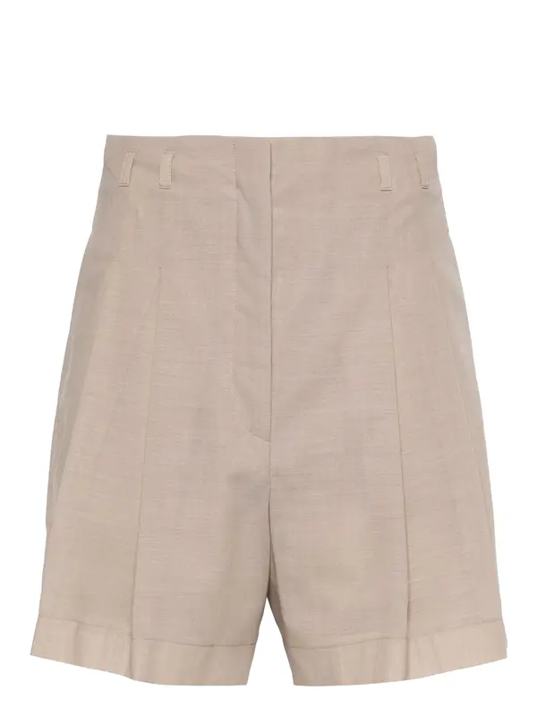 Philosophy Di Lorenzo Serafini Pleated Tailored Shorts - Neutrals