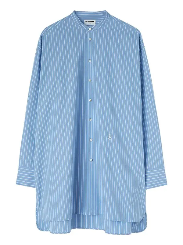 JIL SANDER Sunday Striped Cotton Shirt - Blue