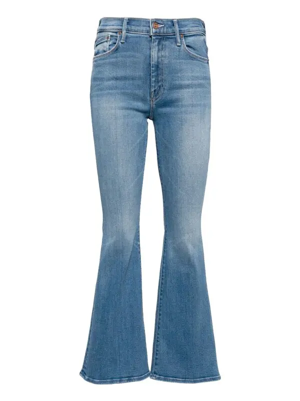 MOTHER Mid-rise Flared Jeans - Blue