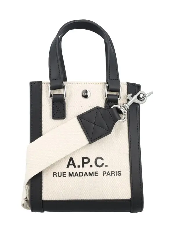 A.p.c. Mini Camille 2.0 Canvas Tote Bag - Neutrals