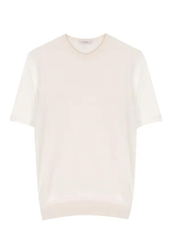 Agnona Panelled Cashmere-blend Top - Neutrals