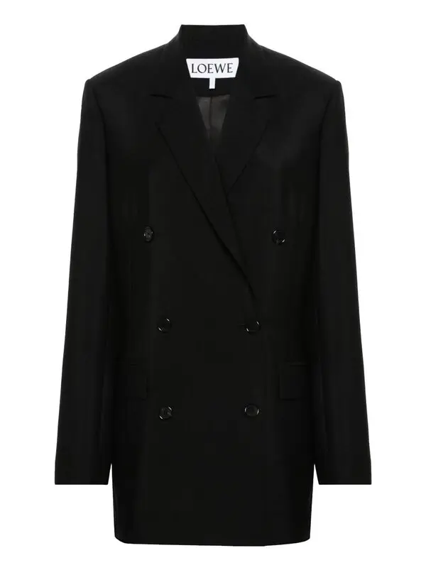 Loewe Double-breasted Blazer - Black