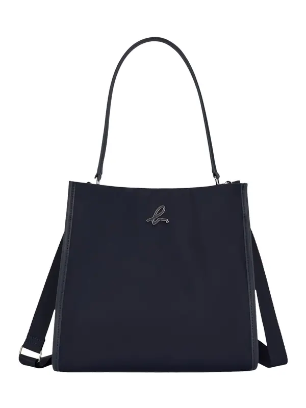 AGNÈS B. B-logo Leather Tote Bag - Blue