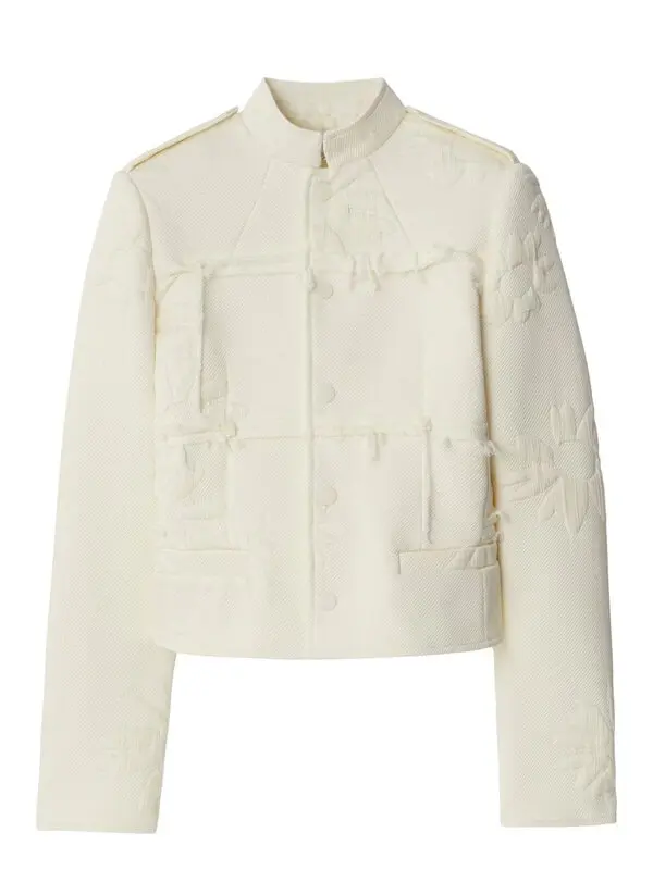 Burberry Daisy Silk-blend Tailored Jacket - Neutrals