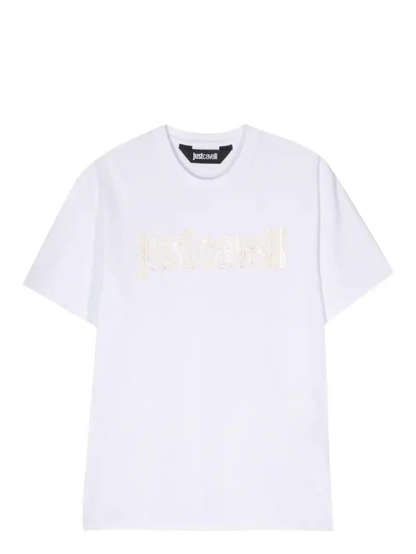 Just Cavalli Logo-print Cotton T-shirt - White