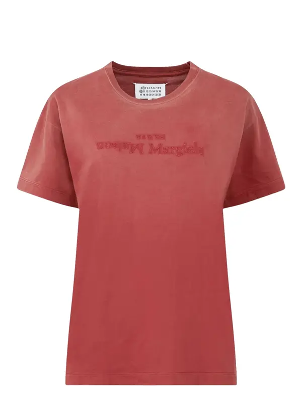 MAISON MARGIELA Logo-print T-shirt - Red