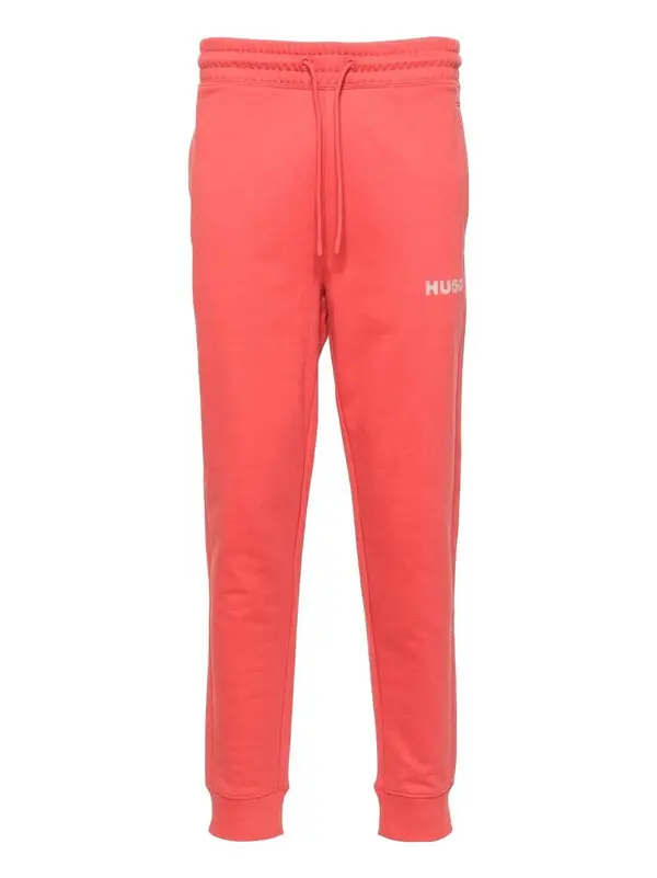 Hugo Logo-embroidered Track Pants - Red