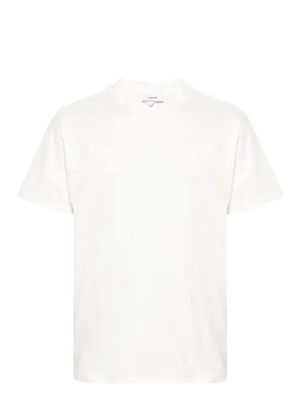LARDINI Crew-neck Cotton T-shirt - White