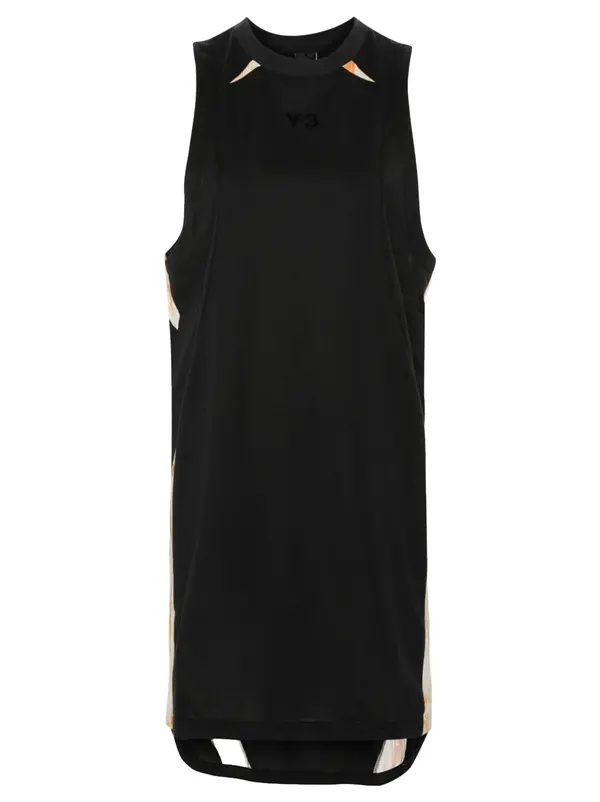 Y3 Rust Dye Tank Dress - Black