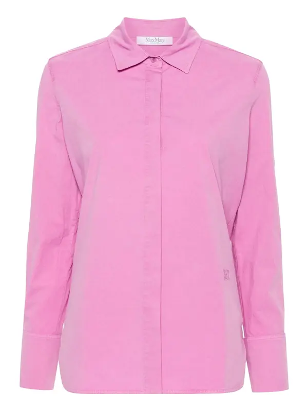 Max Mara Logo-embroidered Shirt - Pink