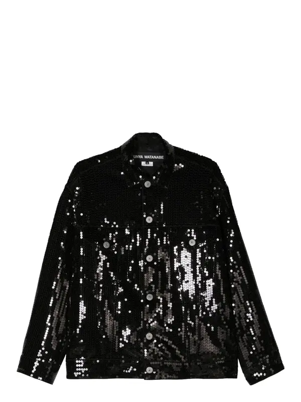 Junya Watanabe Sequined Shirt Jacket - Black