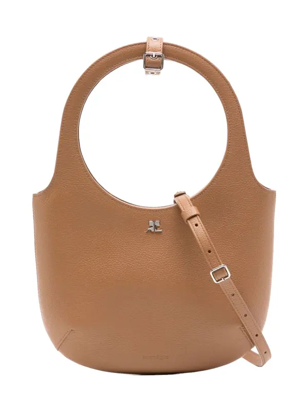 COURREGES Holy Leather Tote - Brown