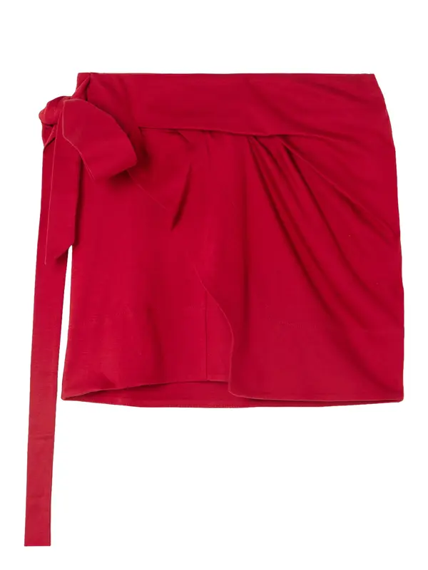 Isabel Marant Berenice Mini Wrap Skirt - Red