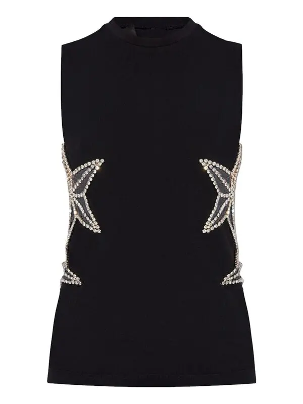 Dsquared2 Crystal-embellished Cotton Vest - Black
