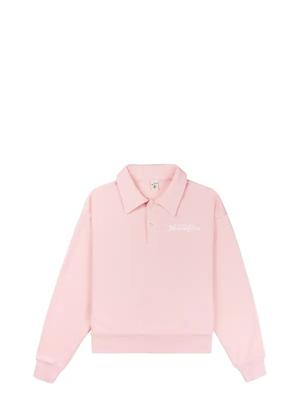 SPORTY & RICH Rizzoli Cropped Sweatshirt - Pink