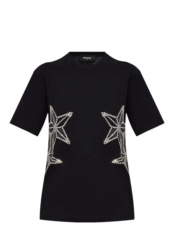 Dsquared2 Crystal-embellished T-shirt - Black