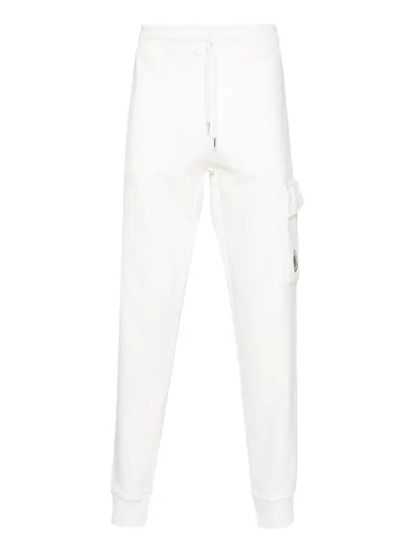 C.P. COMPANY Lens-detail Cotton Track Pants - White