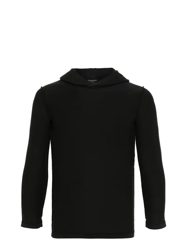 Balenciaga Inside-out Hoodie - Black